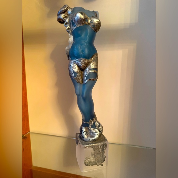 Art | Art Signed By Ion Tamaian Glass Women Torso Sculpture Hand Blown ...